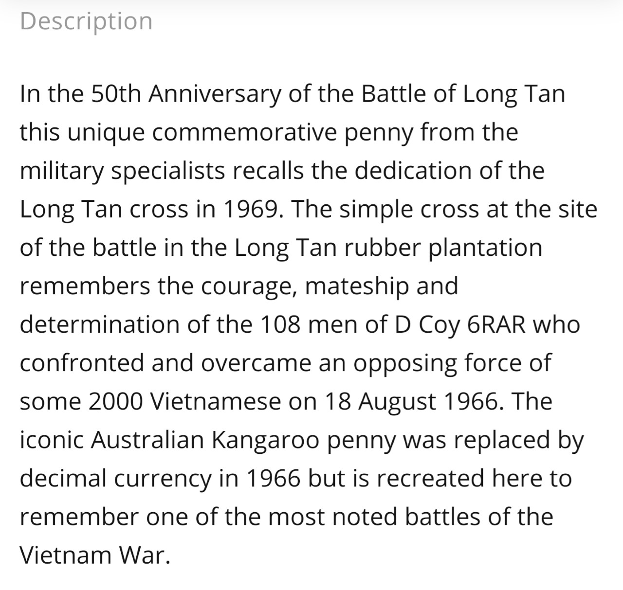 Battle of Long Tan Vietnam – 50th Anniversary – ADF Memorabilia