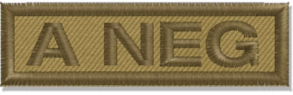 A Neg Blood Group Patch – ADF Memorabilia