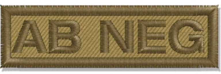 AB Neg Blood Group Patch – ADF Memorabilia
