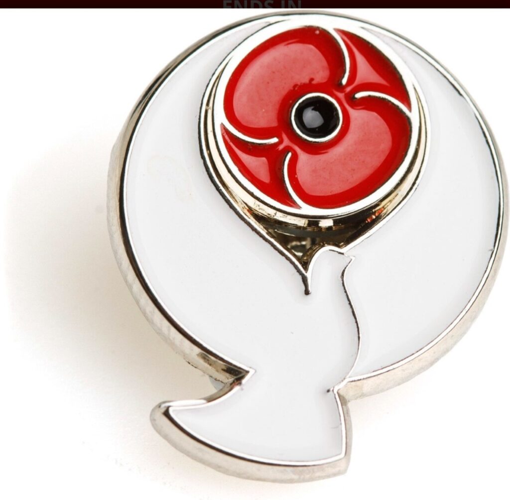 Poppy Peace Dove Badge – ADF Memorabilia