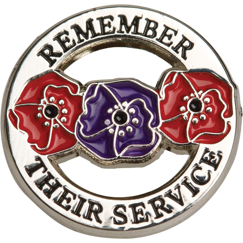 Remember their Service (Red/Purple Poppy) – ADF Memorabilia