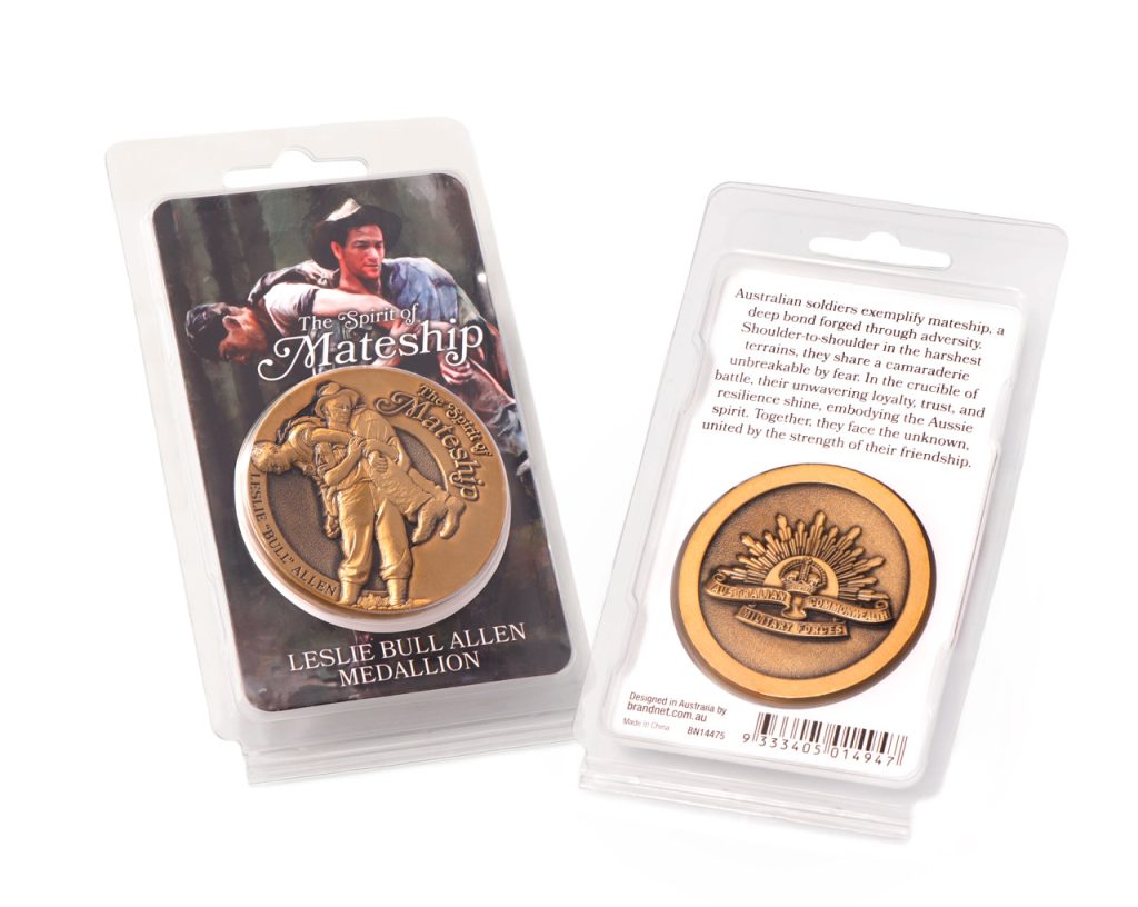 Leslie Bull Allen Spirit of Mateship Medallion – ADF Memorabilia