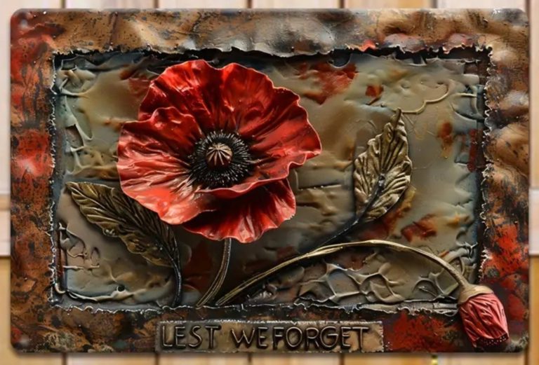Lest We Forget Sign – ADF Memorabilia